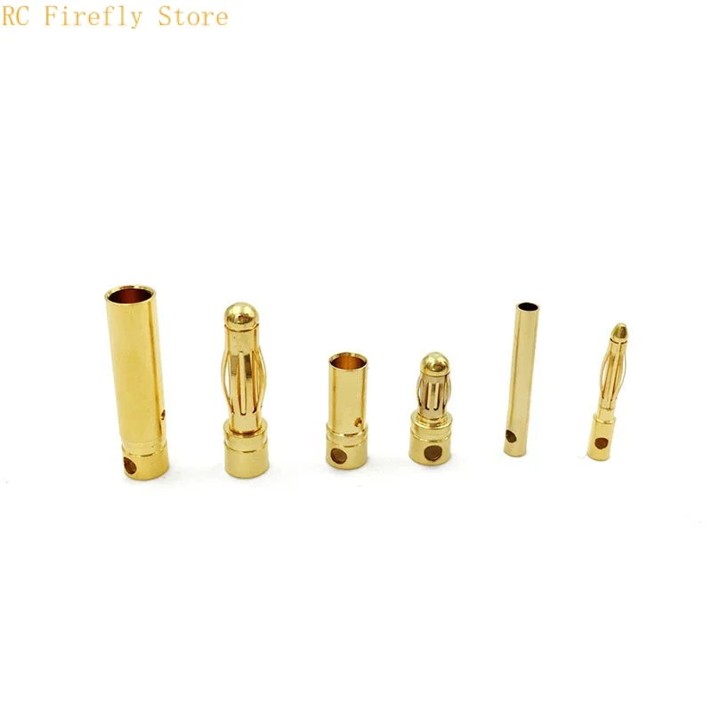Gold-plated Banana Plug with Pure Copper 2mm 3mm 3.5mm 4mm Bullet Connectors 5mm 5.5mm 6mm 6.5mm ...