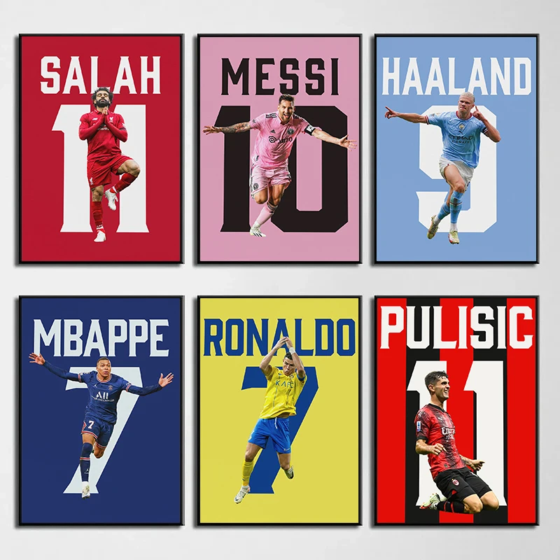 Pop-Sports-Athlete-Football-Champion-Soccer-Star-Poster-Canvas-Painting ...
