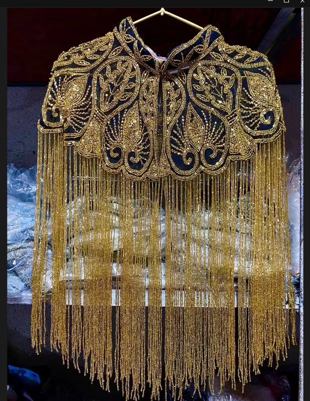 Indian Handmade Beaded Long Tassel Cheongsam Shawl - AliExpress 200000532