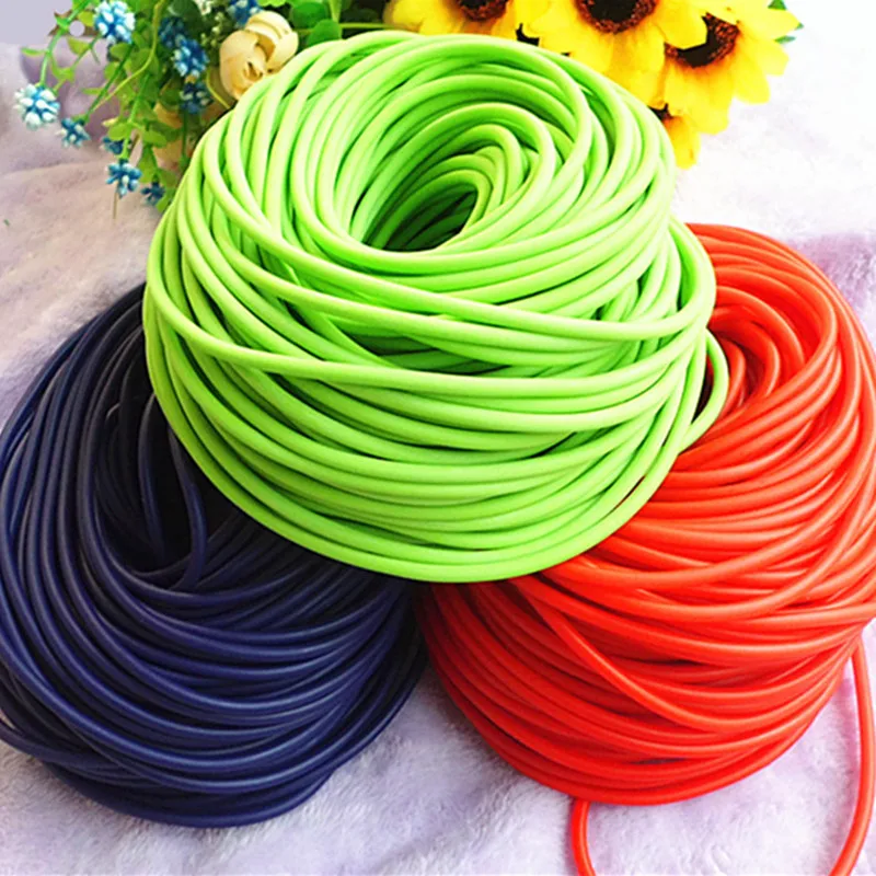 10M 3060 Multi-color Natural Latex High Elastic Rubber Band Latex Tube ...