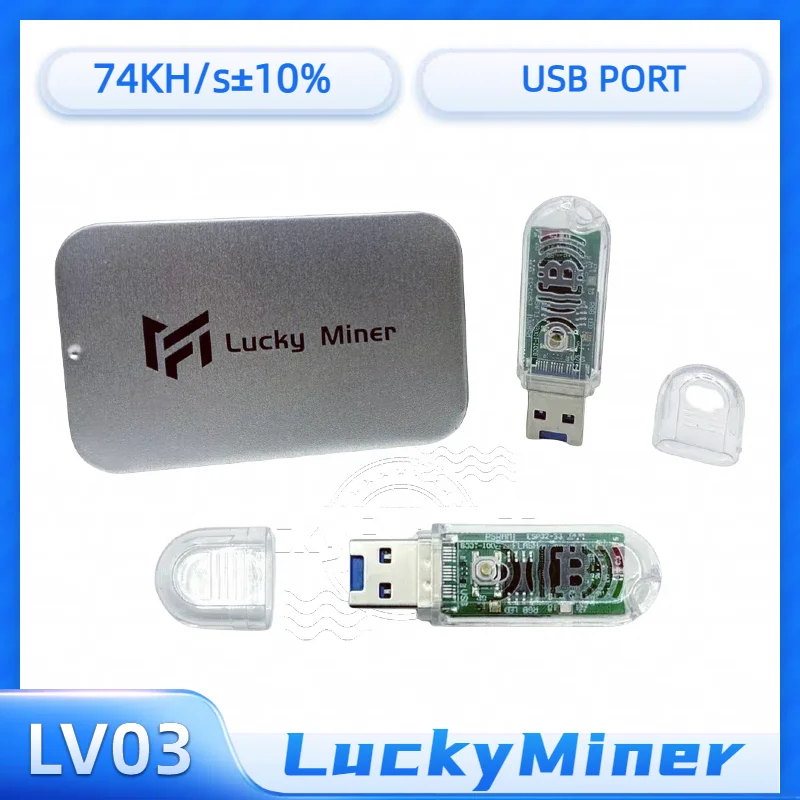 Crypto-Miner-Nerdminer-V3-Lucky-miner-LV03-USB-ASIC-BTC-Solo-Mining ...
