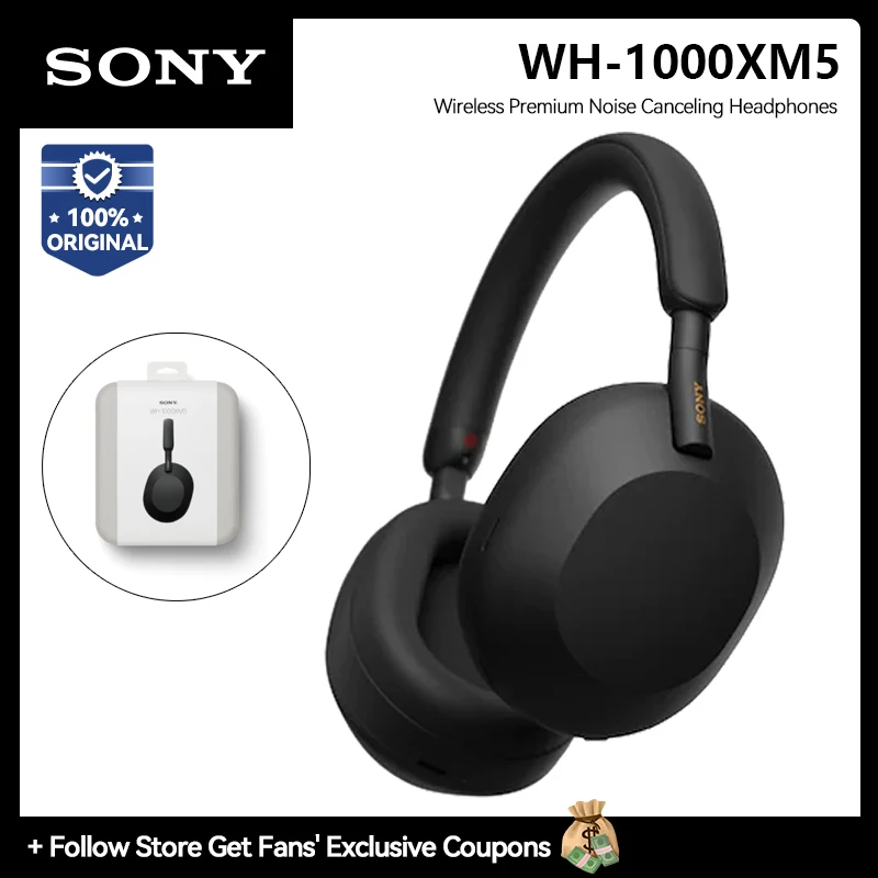 fone de ouvido bluetooth Sony WH 1000XM5 sem fio fones de ouvido com ...