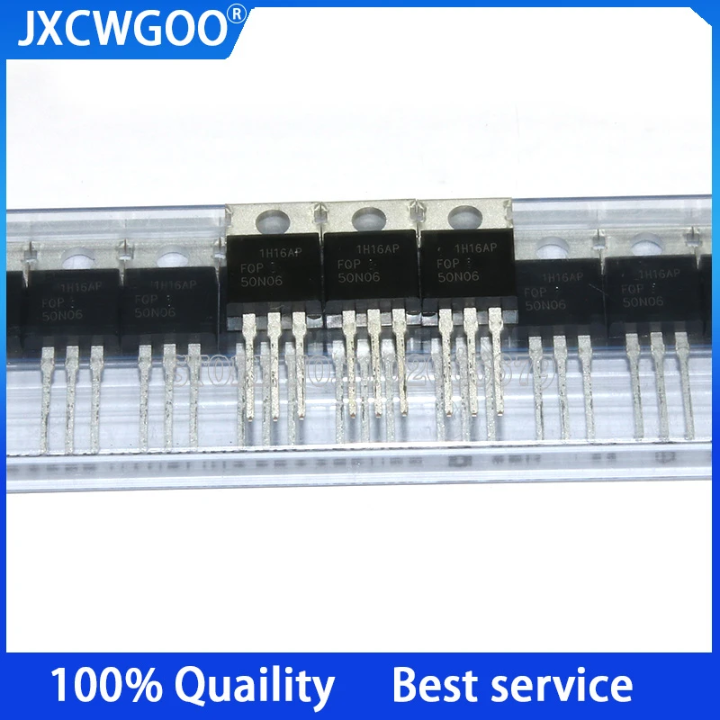 10 pces 100% original novo fqp50n06 50n06 para 220 mos fet 50a/60v ...
