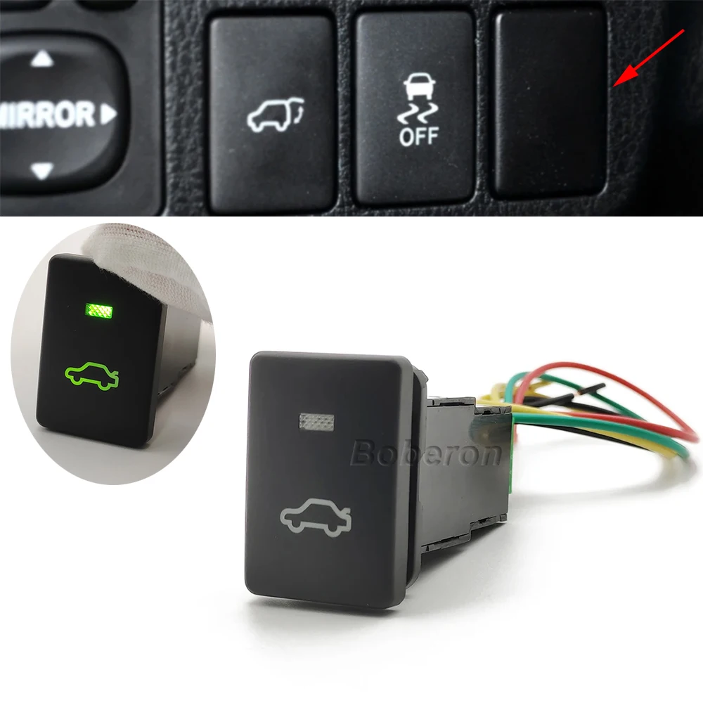 LED-Light-Auto-Trunk-Control-Button-Car-Boot-Tailgate-Opener-Release ...