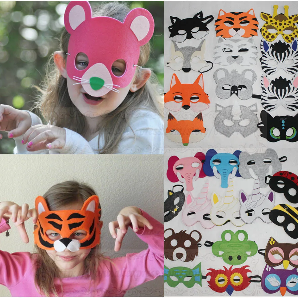 Animal-Costume-Masks-Kids-Halloween-Party-Wolf-Tiger-Girls-and-Boys ...