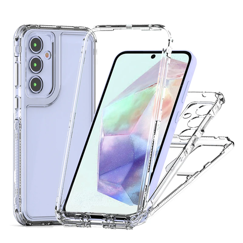 Transparent-cell-phone-case-3-in-1-For-Samsung-Galaxy-A55-A54-A35-A25 ...