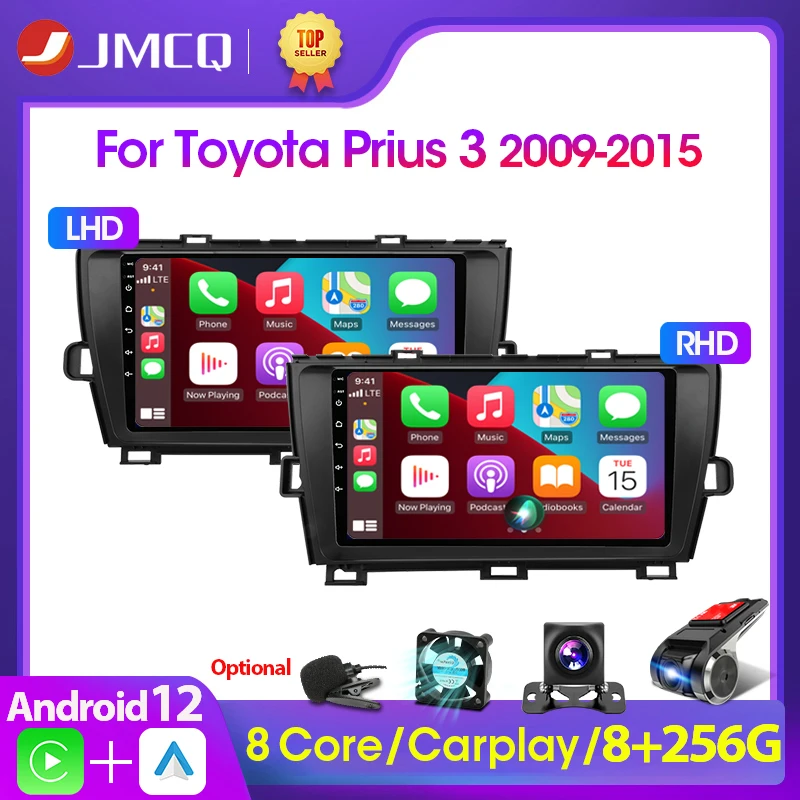 JMCQ-2Din-Car-Radio-Multimedia-Player-For-Toyota-Prius-3-XW30-2009-2015 ...