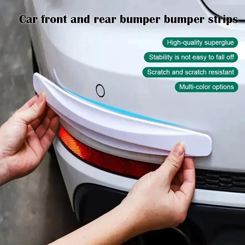 Car-Front-and-Rear-Bumper-Anti-collision-Strips-Body-Door-Trunk-Carbon ...