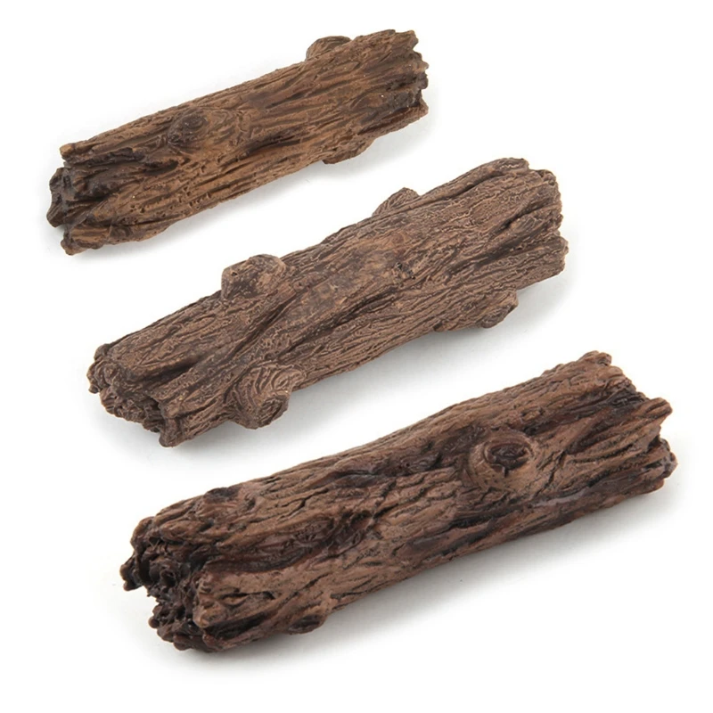 Aquarium Decoration Tree Trunk Log Plastic Aquarium Ornament Fish Tank ...