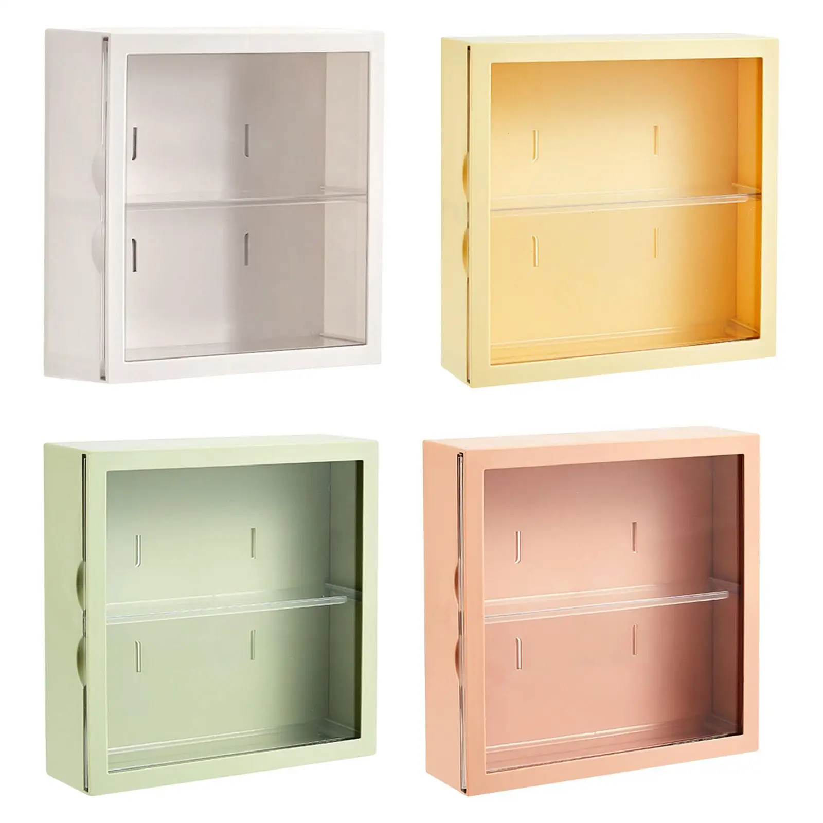 2-Layer-Wall-Mounted-Display-Box-Countertop-Cabinet-Dustproof ...