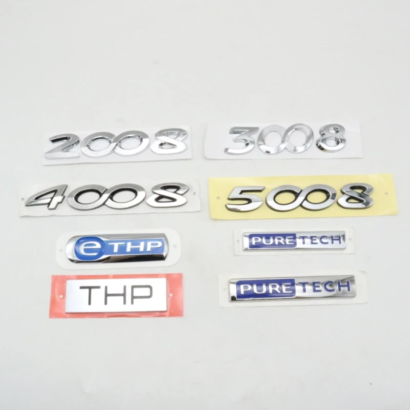 Rear-Trunk-Logo-Emblem-Tail-Nameplate-Sticker-For-306-207-301-307-308 ...