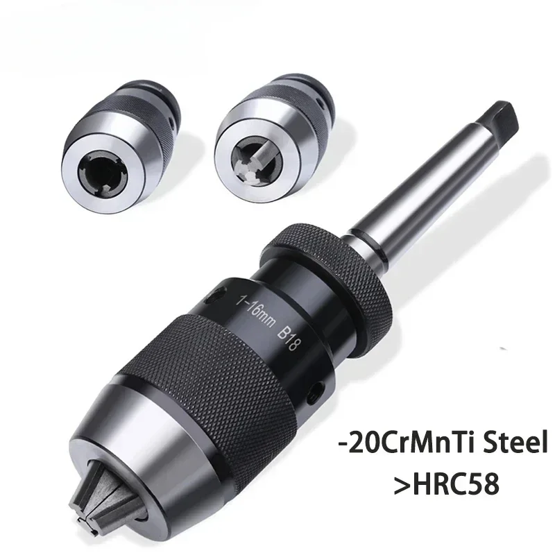 Morse-Drill-Chuck-B10-B12-B16-B18-B22-Self-Tightening-Drill-Chuck-MT1 ...