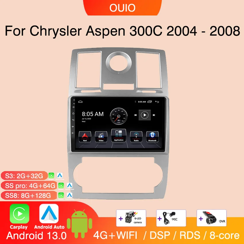 Android-13-Radio-For-Chrysler-300C-Aspen-2004-2005-2008-Car-stereo ...