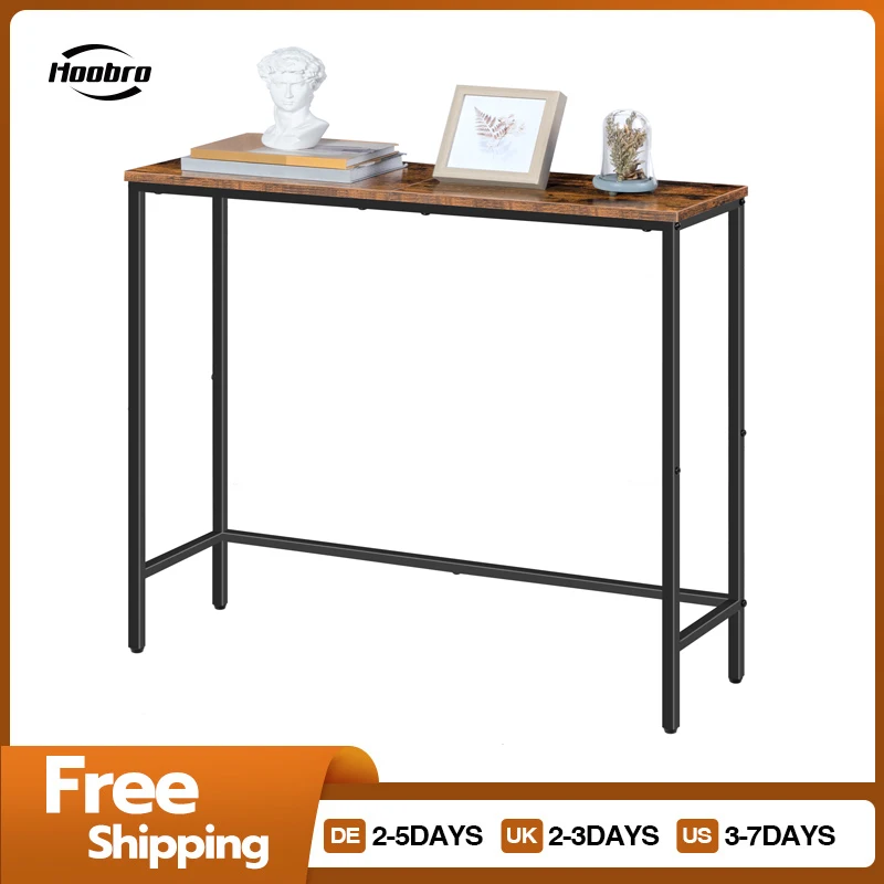 HOOBRO Narrow Console Table Mall Exhibition Table Sofa Table Entrance ...