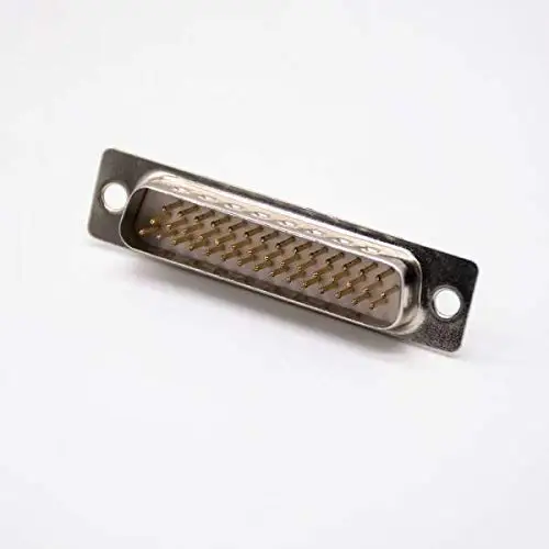 D Sub 44 Pin Connector Straight Solder Cup Three Rows Stamped Standard ...