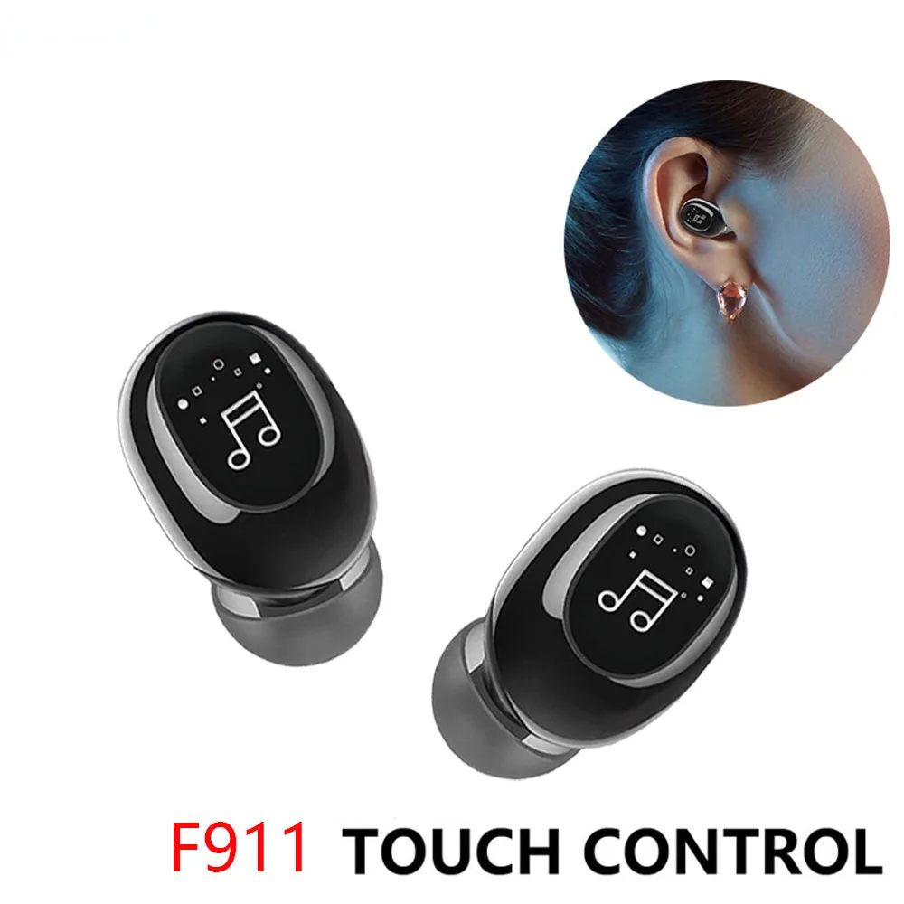 new-F911-Invisible-Ture-Wireless-Earphone-Noise-Cancelling-Bluetooth ...