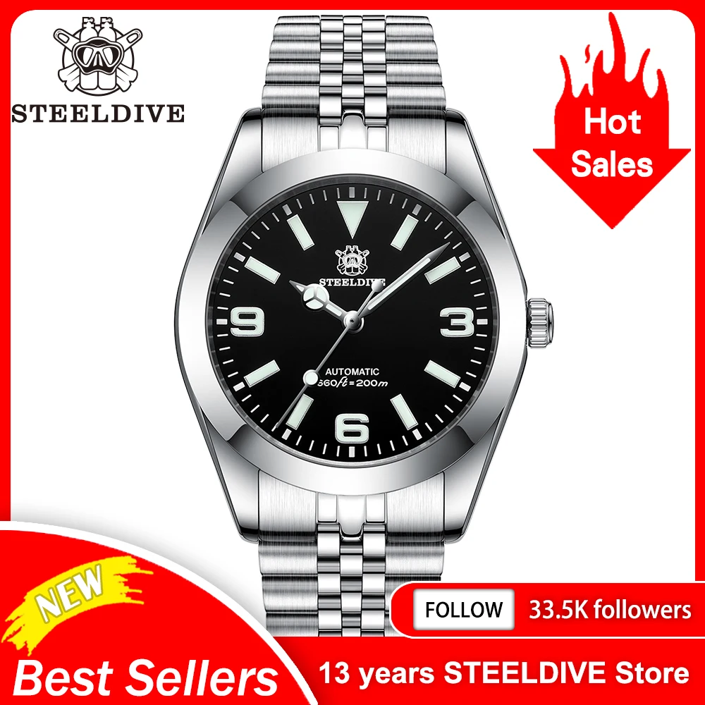 SD1934T-STEELDIVE-New-Arriva-39mm-Simple-Design-300M-Waterproof-BGW9 ...