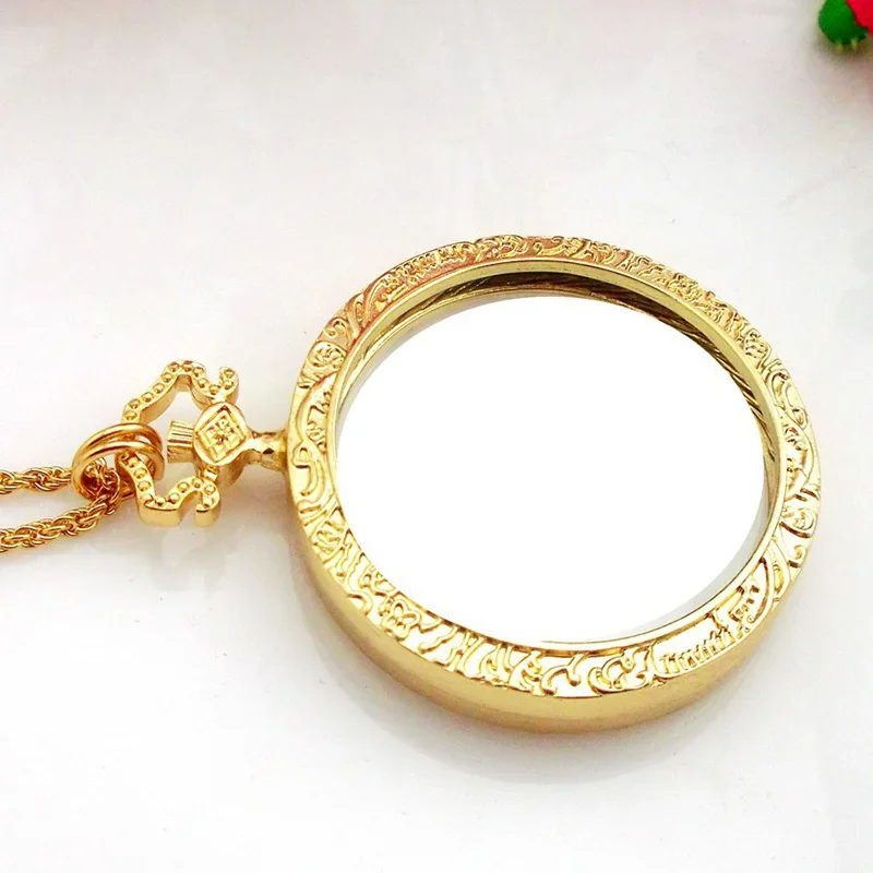 1PC-3x-Portable-Creative-Present-Fashion-Necklace-Reading-Magnifier ...