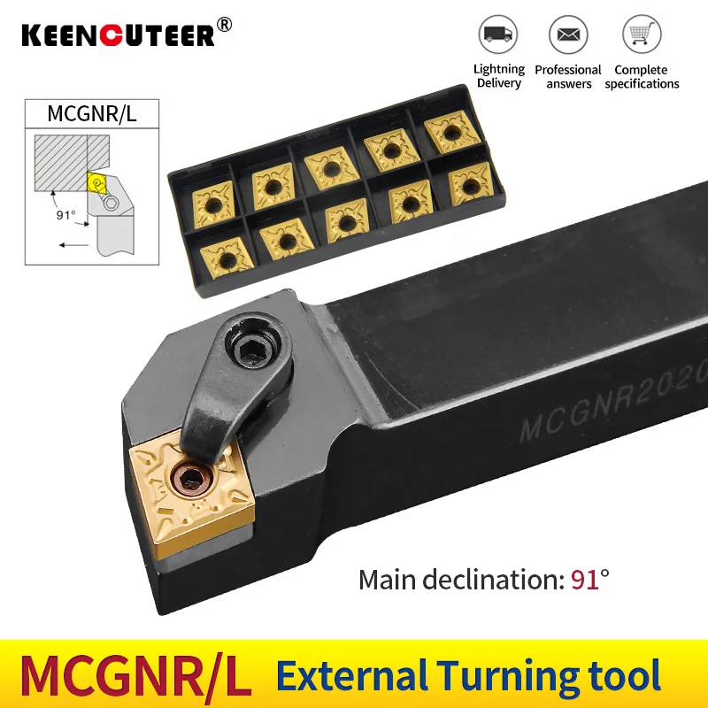 MCGNR-L-External-Triangul-Turning-Tool-Holder-CNMG-Carbide-Inserts-Lathe-Cutting-Tools-Set ...