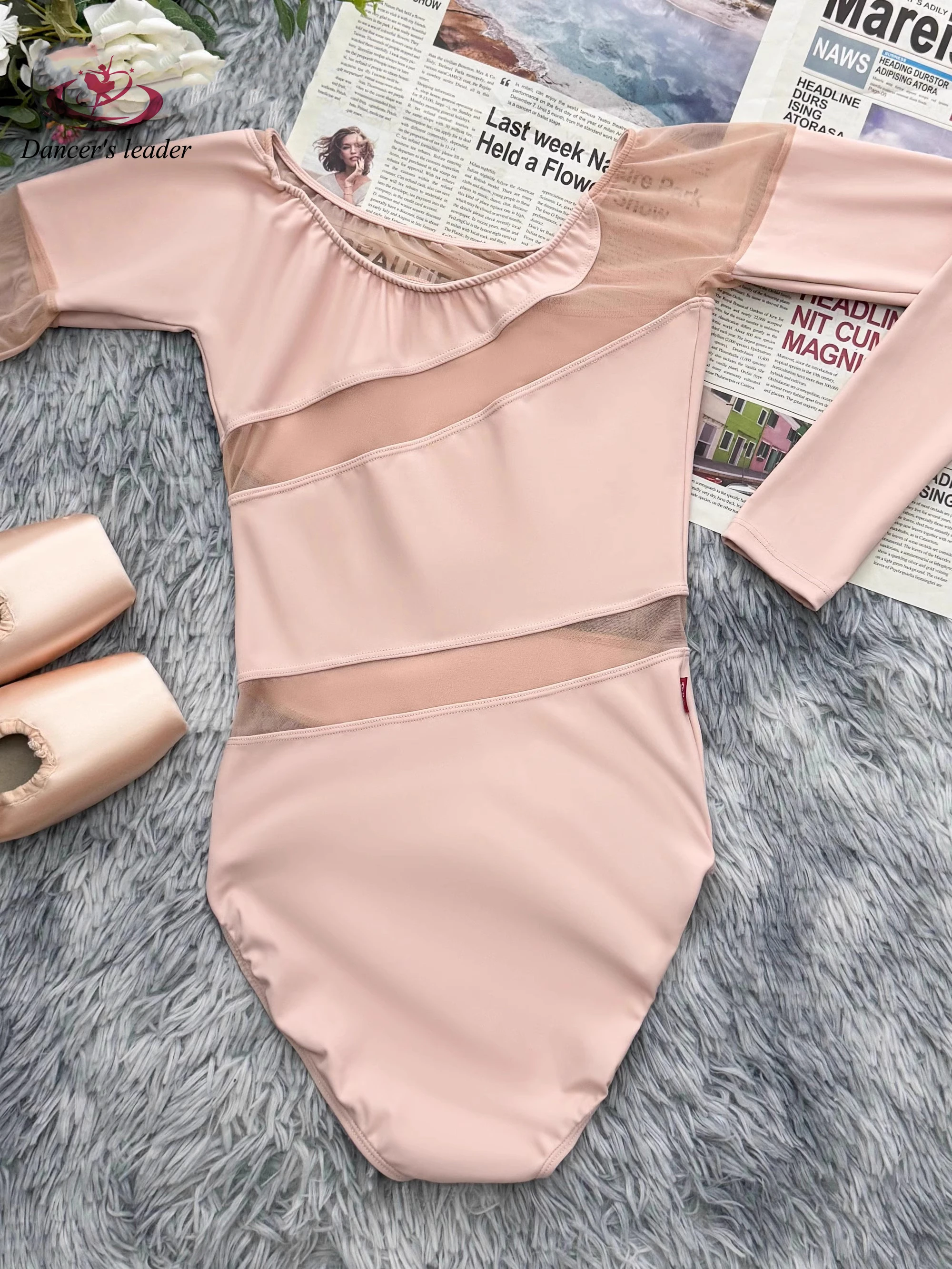 Ballet-Gymnastics-Clothing-High-end-Dance-Practice-Clothing-Mesh-Mesh ...