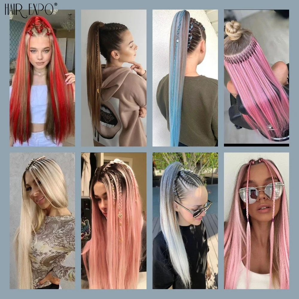 Pastel Hair Color Braid