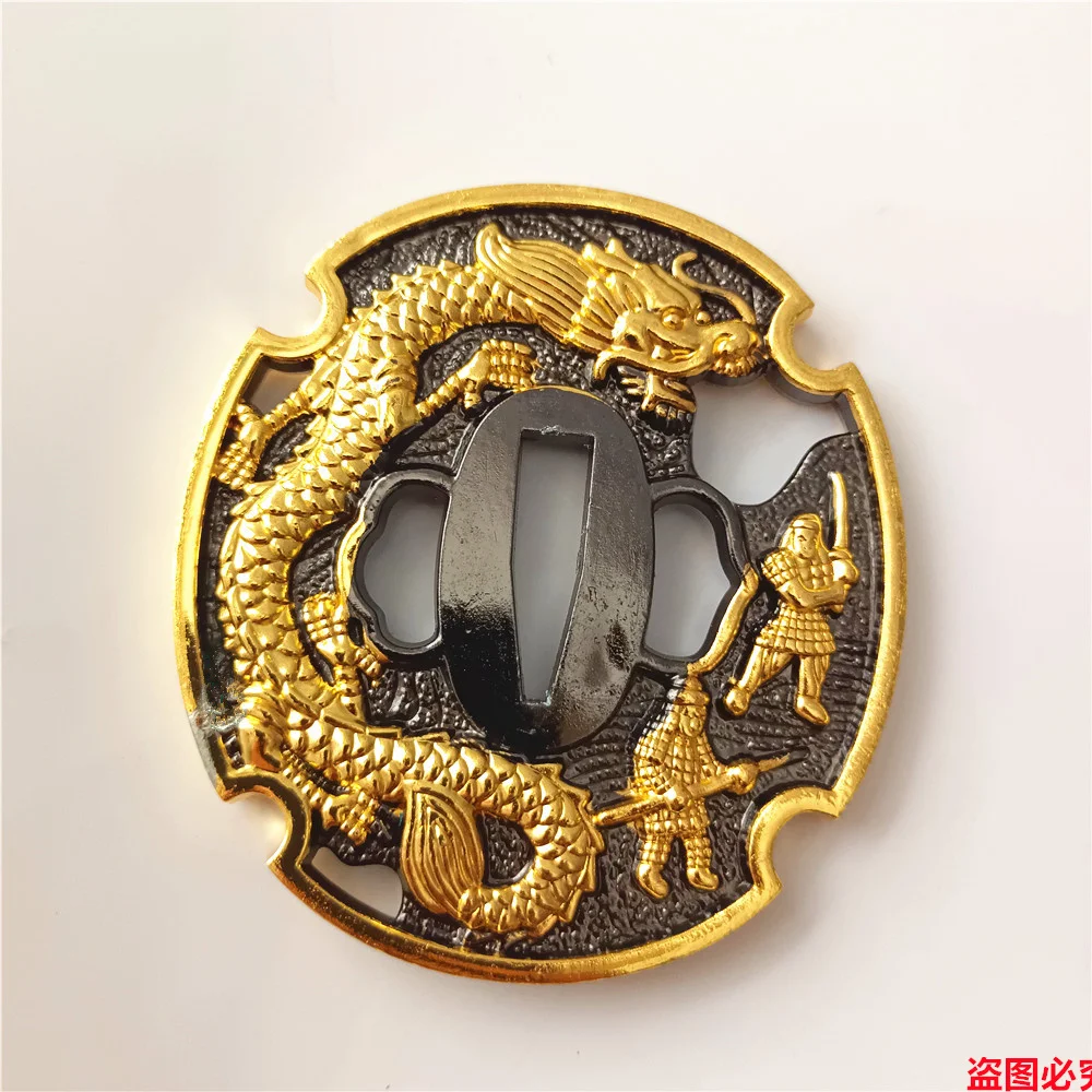 Very-Nice-Tsuba-Guard-Fitting-For-Japanese-Sword-Samurai-Katana-Alloy ...