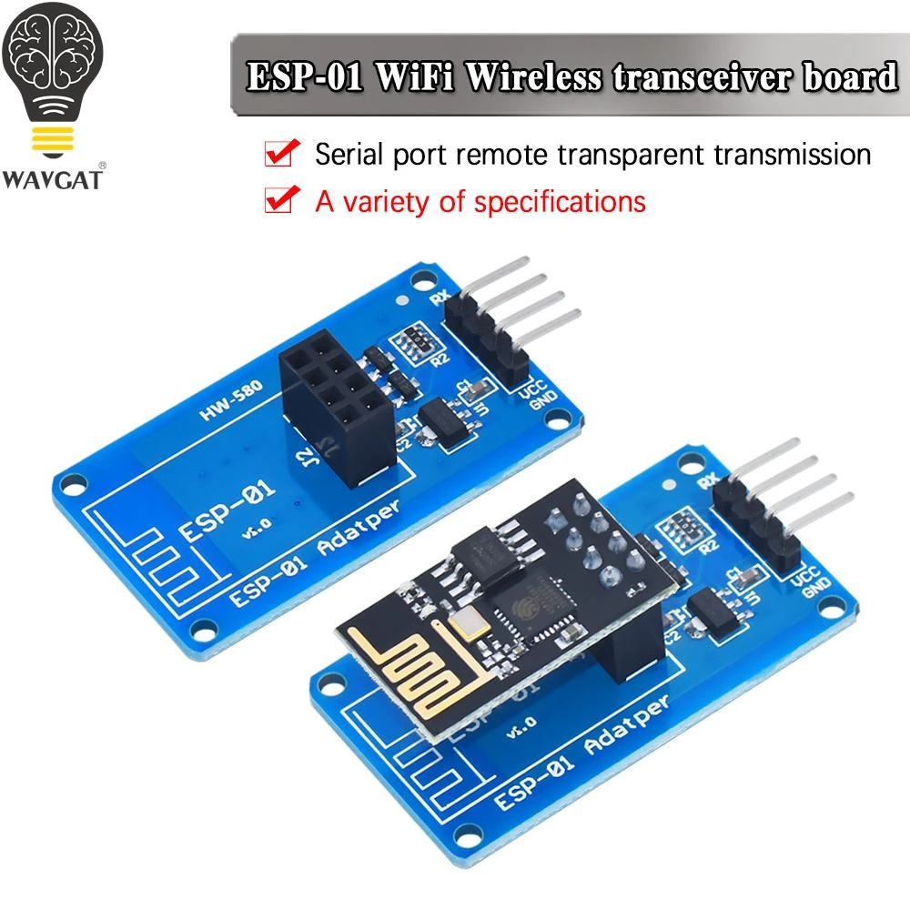 ESP8266 ESP-01 ESP01 Serial Wireless WIFI Module For Arduino Transceiver Receiver Adapter Board ...