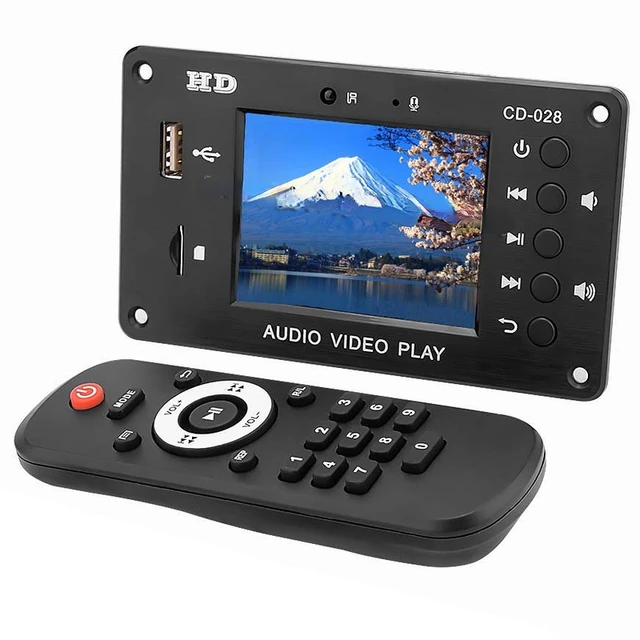 MP3 Decoder Board Bluetooth 5.0 Stereo Audio Receiver HD Video Player ...