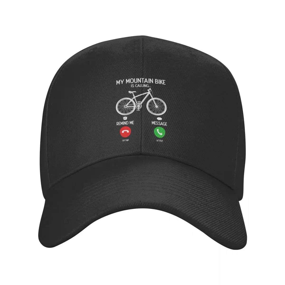 Mountain-Bike-Is-Calling-Baseball-Cap-Sun-Protection-Adjustable-MTB ...
