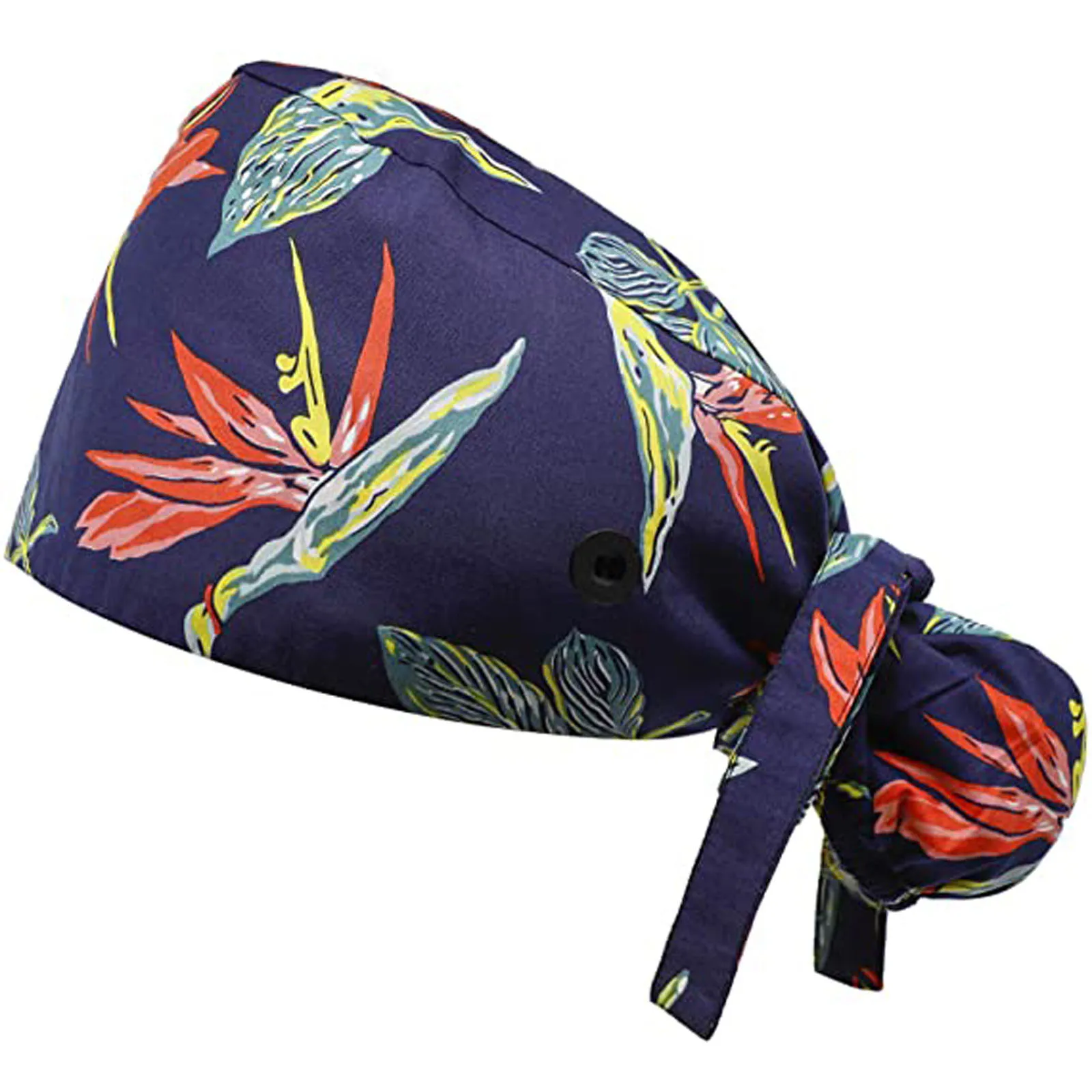 Print-Operating-Room-Scrubs-Hat-Women-Long-Hair-Cover-Cap-Eautician ...