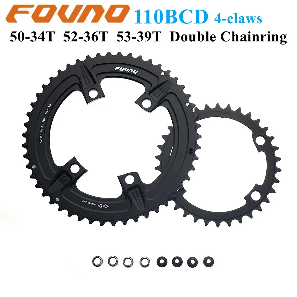 FOVNO 110BCD Chainring Road Bike 4-claws 50-34T 2x11 12speed Double ...