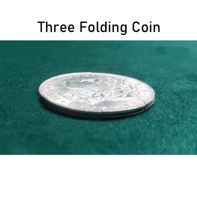 Three Folding Coin Magic Tricks Folding Morgan Version Tricks Coins ...