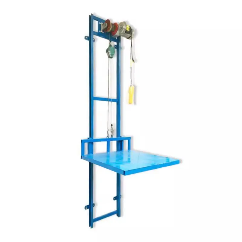 Household-small-freight-elevator-warehouse-loft-guide-rail-electric ...