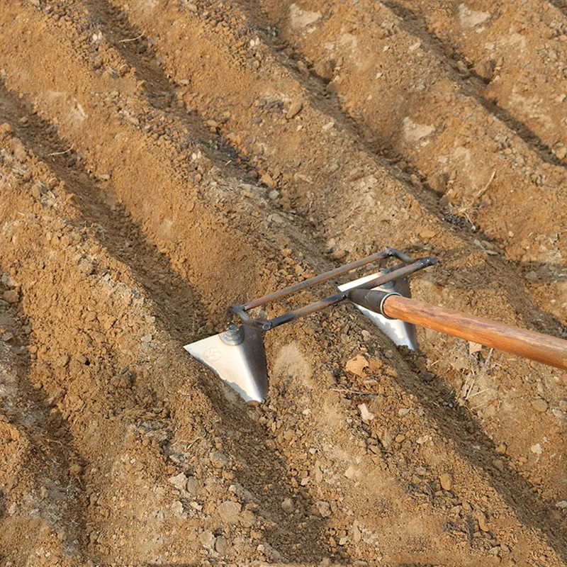 Hand-Plow-Manual-Plough-Rake-Hoe-Garden-Tools-Agricultural-Farming ...