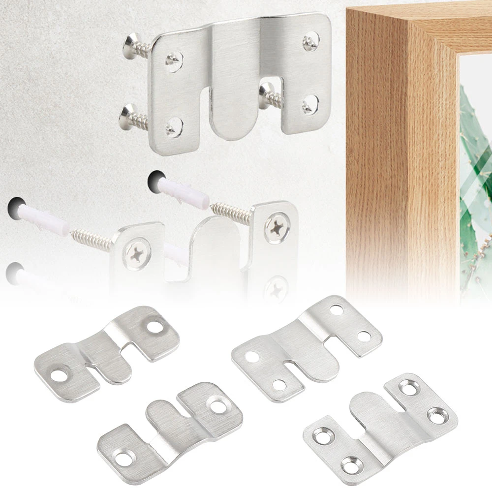 1 Set Stainless Steel Interlock Hanging Buckle Flush Mount Bracket ...