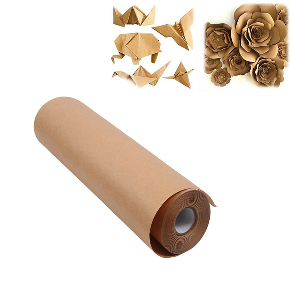 Brown Kraft Paper Roll 30cm 11.8inch Wrapping Paper Roll, For Gift ...