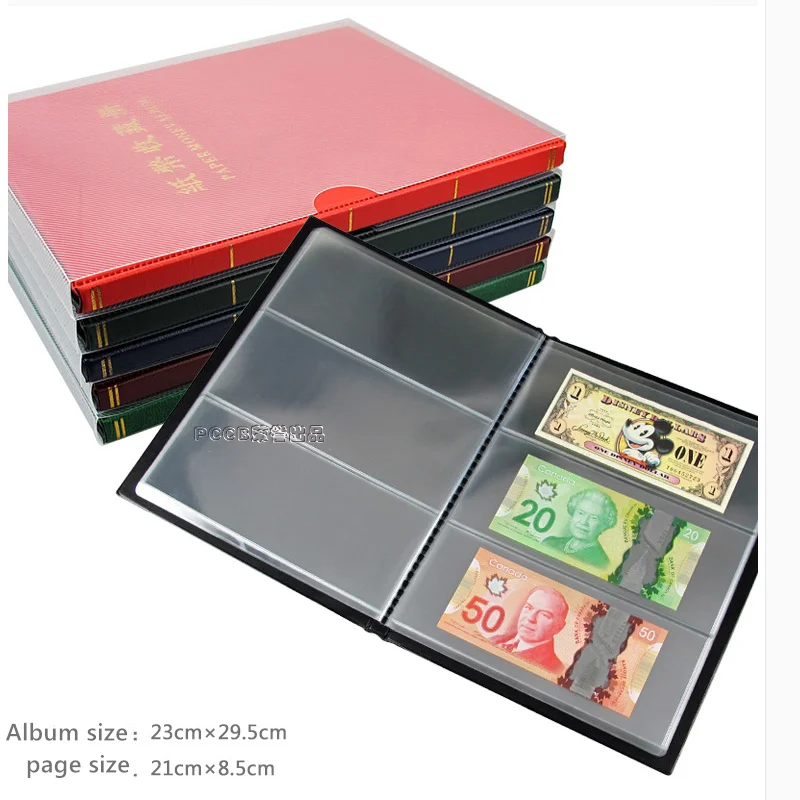 Banknote Album Collection Book 60pockets Note Album Paper Moneny Album ...