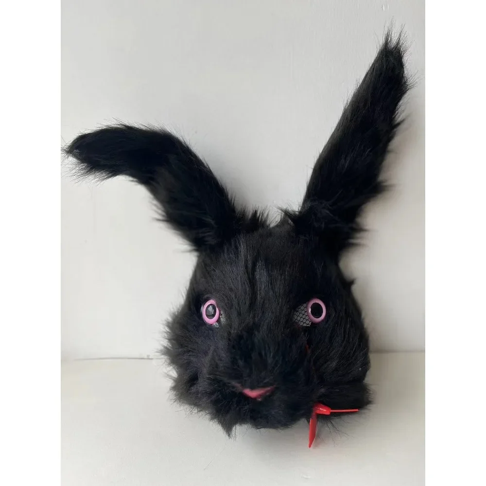 Horror-Black-Plush-Rabbit-Mask-Party-Rave-Costume-Props-Carnival-Mask ...
