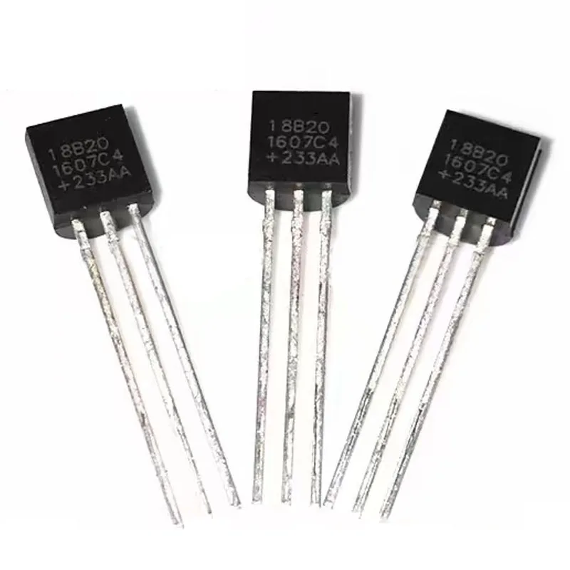 10PCS-DS18B20-chip-programmable-digital-thermometer-temperature-sensor ...