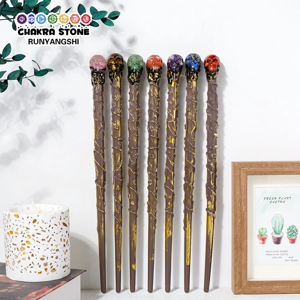 1PC-Natural-Crystal-Macadam-Miniature-Resin-Skull-Magical-Energy ...