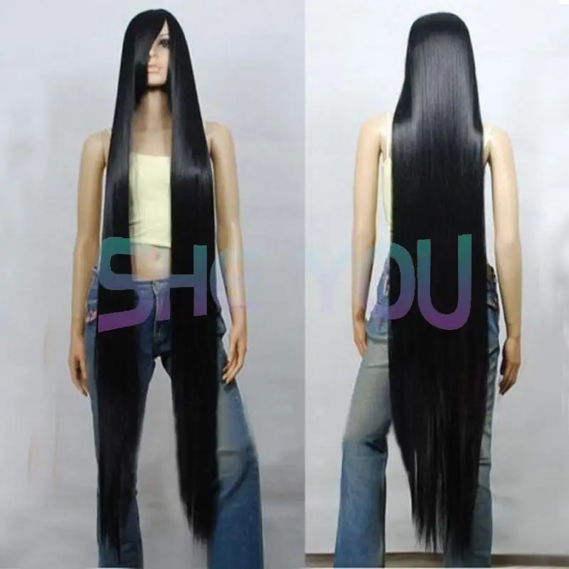 200cm/79 inches 150cm/59" 120cm/47" 100cm/39" 80cm/32 inches Black Long ...
