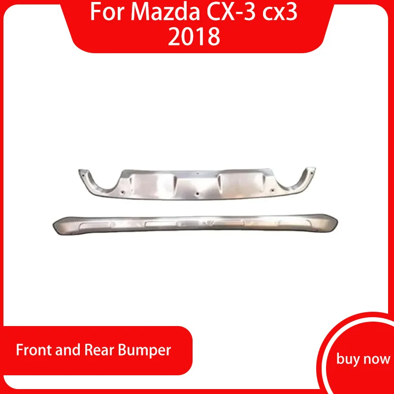 Fit-For-Mazda-CX-3-cx3-2018-Stainless-steel-front-and-rear-Bumper ...