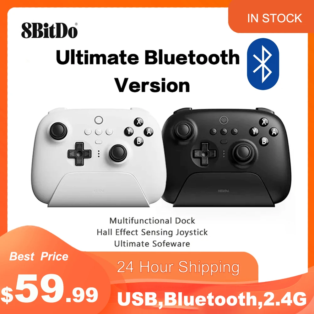 8BitDo-Ultimate-Wireless-Bluetooth-Controller-with-Charging-Dock-Hall ...