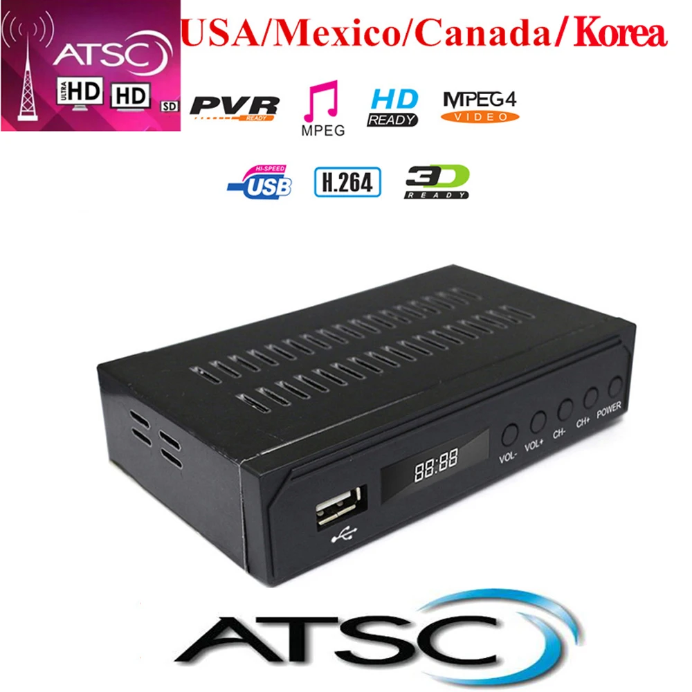 뜨거운 판매 atsc t 지상파 디지털 TV 수신기 atsc 미국 캐나다 멕시코 한국어 tv 튜너 ATSC T atsc t 표준 ...