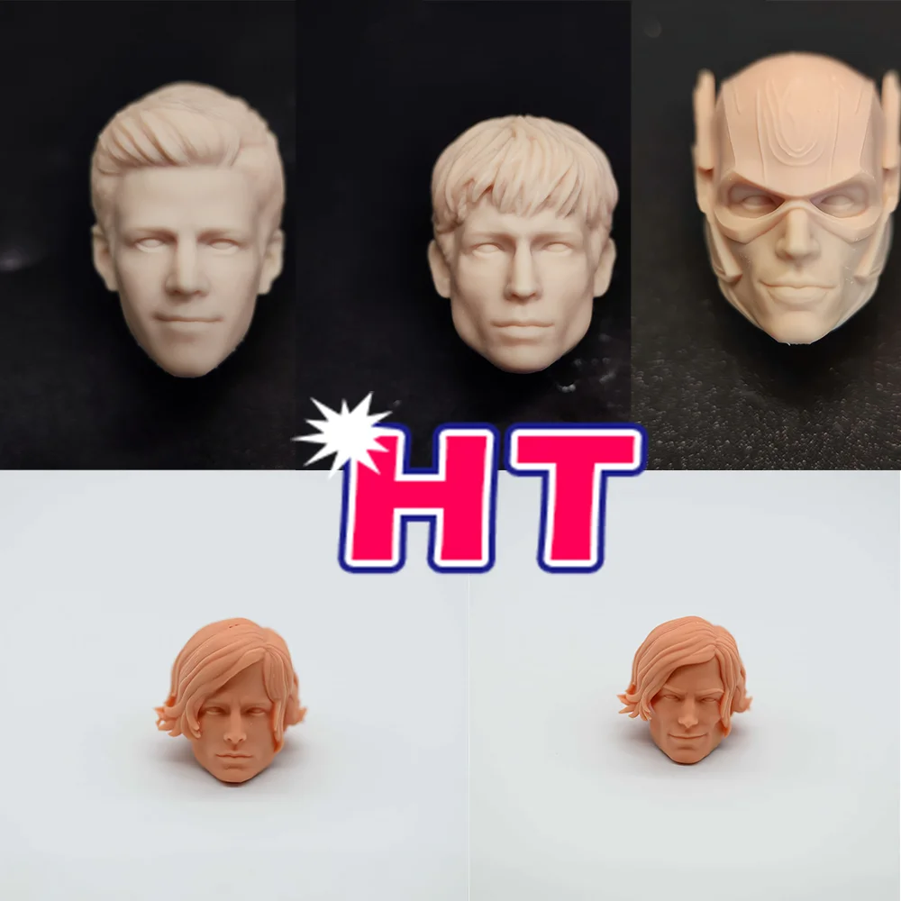 1/12 Scale The Flash Movie Mask Design White Model Head Sculpt Barry ...