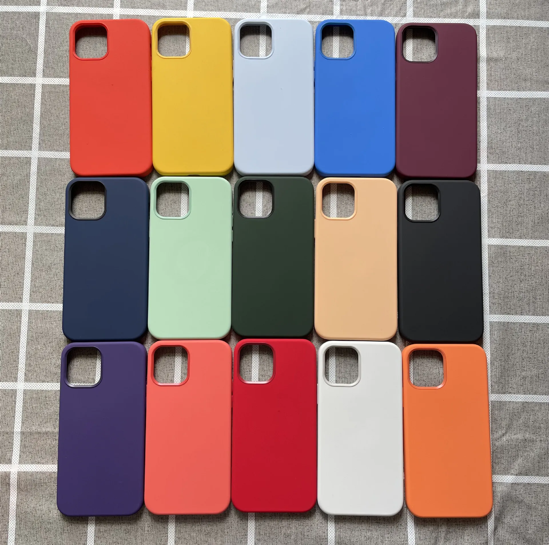Funda magnética de silicona líquida de calidad Original para iPhone 12 ...