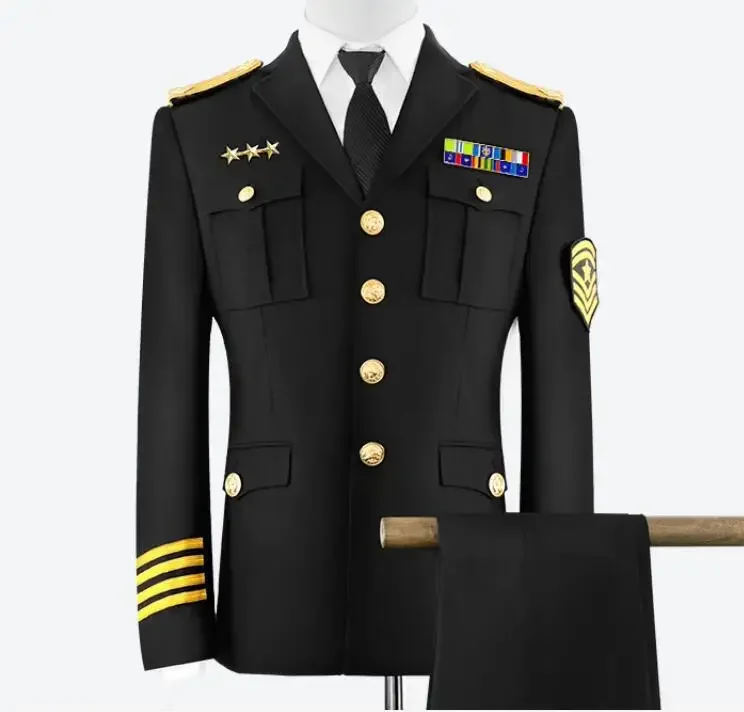 US Uniform Men Exploits Blazer Jacket Land force Officer Black Include ...