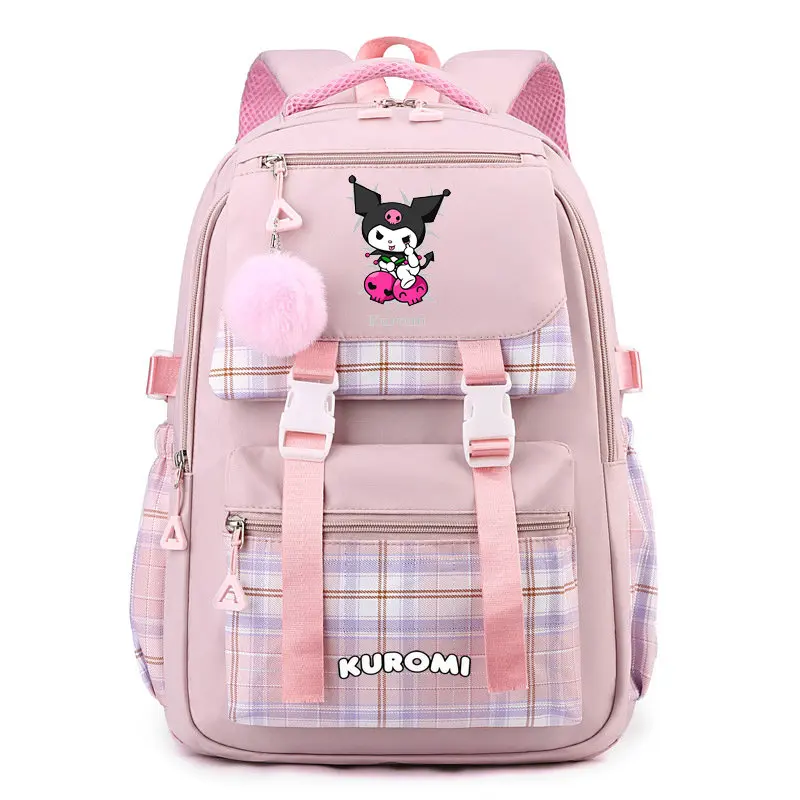 Lovely-Kuromi-Backpacks-Children-School-Bags-Girls-Daypack-Kids ...