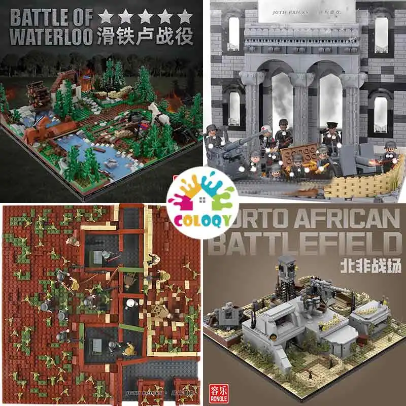 New Chinese building block assembly compatible scene trench WW2 fort ...