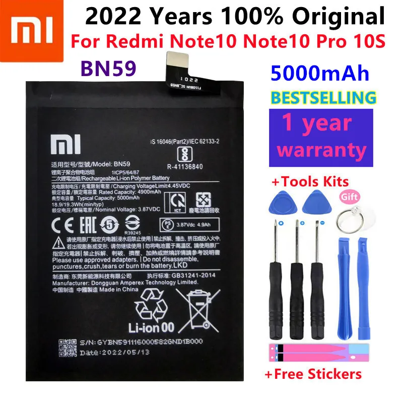 100% Original High Quality New Bn59 5000mah Battery For Xiaomi Redmi ...